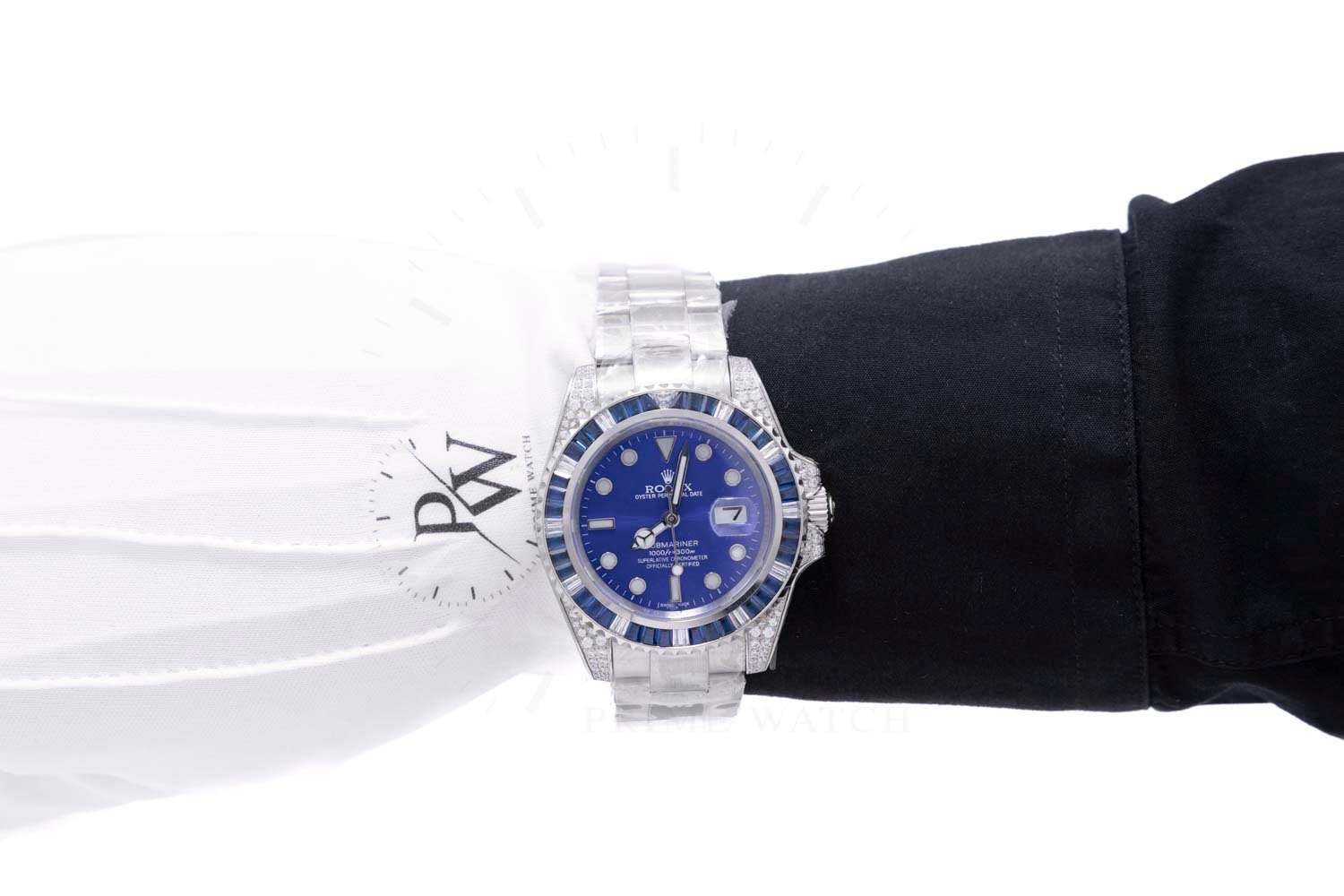 Rolex Submariner Adiamantado Azul Automático Japones - Prime Watch Mx